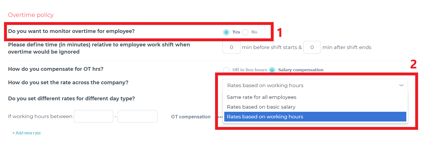 Customise the Overtime Calculation on Public Holidays and Rest days ...